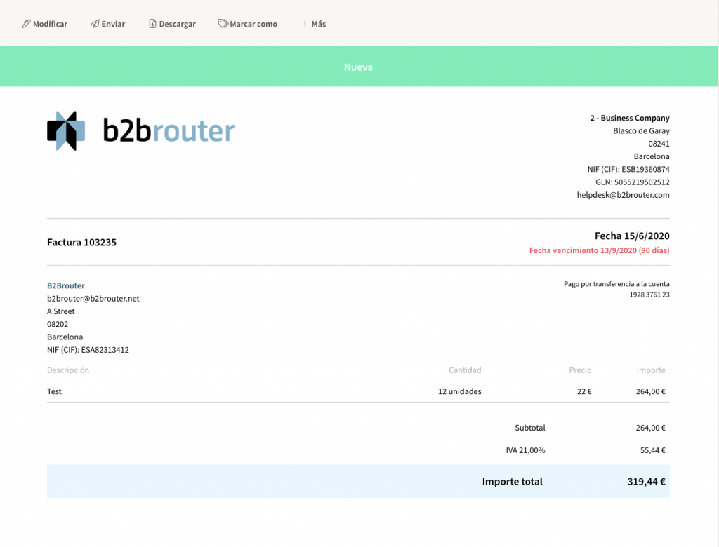 Cómo hacer facturas electrónicas online | B2Brouter